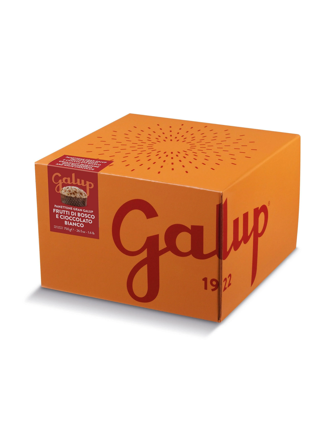 Panettone Gran Galup frutti di bosco e gocce di cioccolato bianco 750g ...