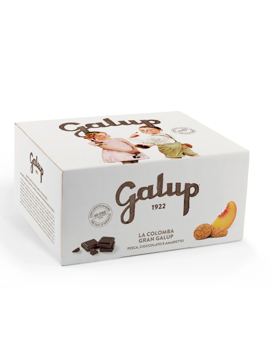 Colomba Gran Galup con Pesca, Cioccolato e Amaretto 750g | Acquista ...